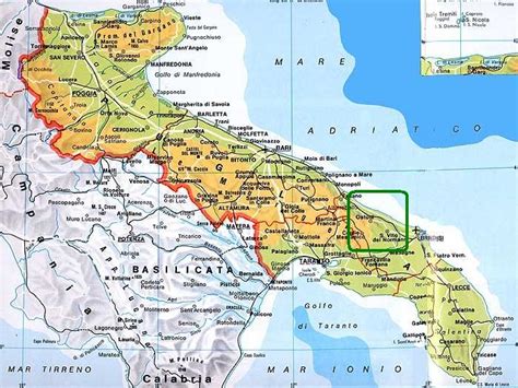 Cartina Puglia Citta Tomveelers