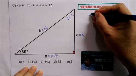 17 Triangulo Notable de 30 y 60 Triángulos rectángulos Notables