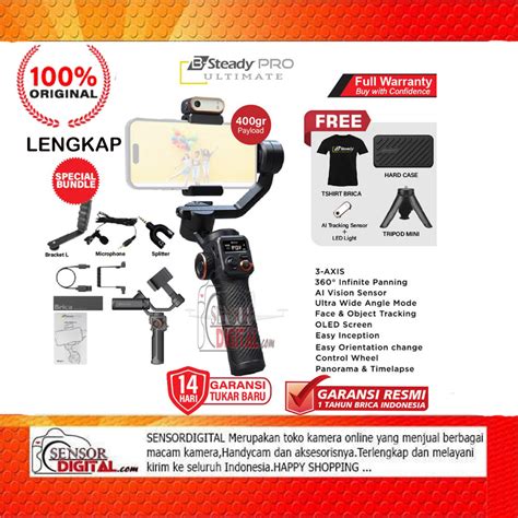 Jual Brica B Steady PRO Ultimate 3 Axis Gimbal Stabilizer Bsteady 2023