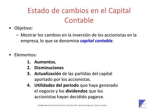 Estado De Cambios En El Capital Contable