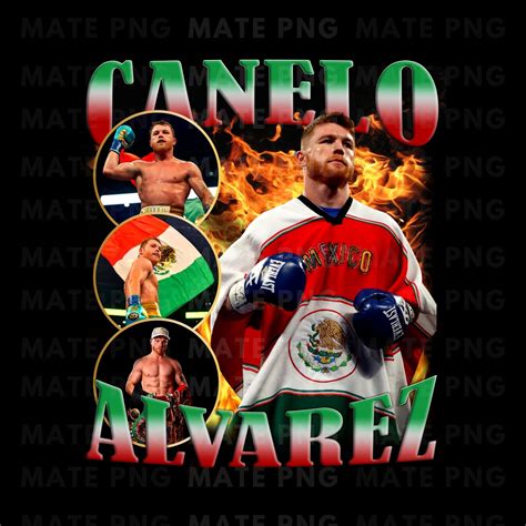 Canelo Alvarez T Shirt Design PNG Digital 4500x5100 Px Etsy