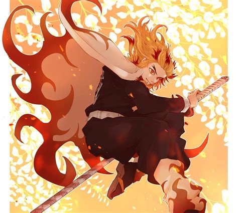 Fond D Ecran Demon Slayer Rengoku Rengoku Kyoujurou Wallpaper Hd