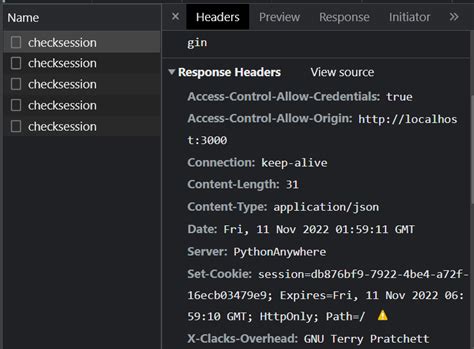 reactjs why does my flask react js session not work stack overflow
