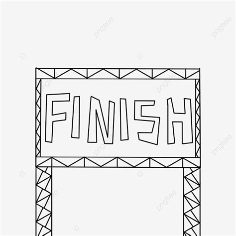 Black And White Finish Line Clipart Finish Line Clipart Black And
