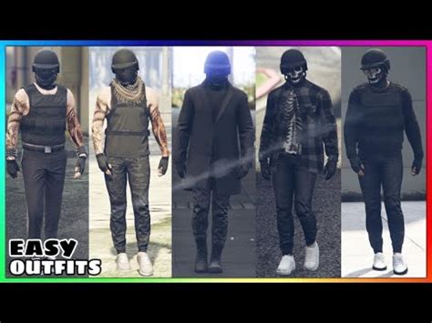 Top 5 Best Easy To Make Male Tryhard Outfits 28 GTA Online YouTube