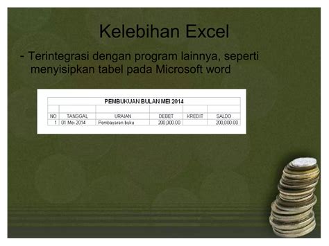 Contoh Pembukuan Sederhana Dengan Excel PPT