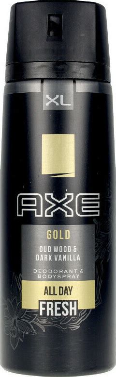 Axe Gold Oud Wood Dark Vanilla All Day Fresh Body Spray Deodorant