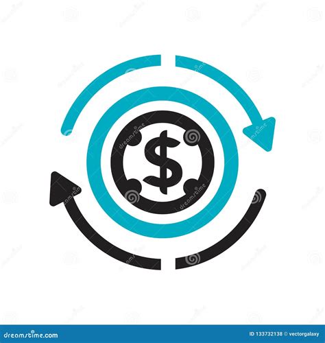 Return Of Investment Icon Vector Sign And Symbol Isolated On White