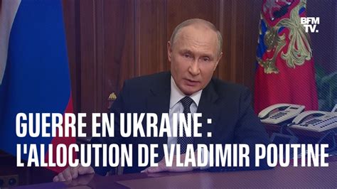 Mobilisation Partielle Des Russes En Ukraine L Allocution De