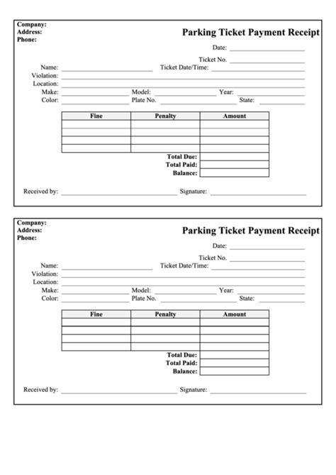 Fake Parking Ticket Printable Pdf Walden Wong