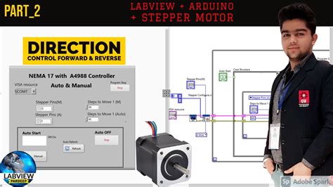 labview direction control nema 17 stepper motor and a4988 controller labview arduino