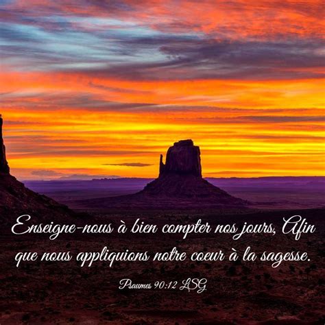 Psaumes Lsg Enseigne Nous Bien Compter Nos Jours Afin Que