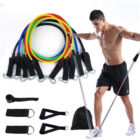 Sistem De Antrenament Fitness Set Benzi Elastice Extensibile Din Latex