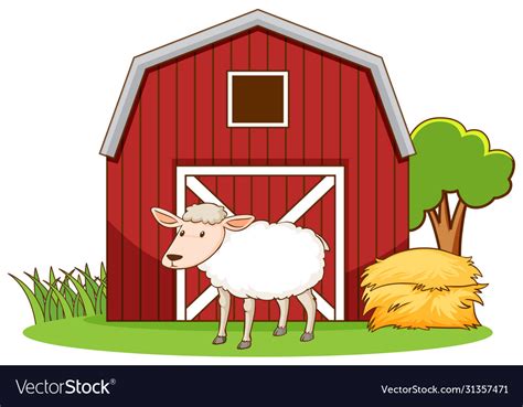 Sheep House Clipart