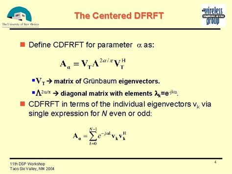 centered discrete fractional fourier transform linear chirp signals