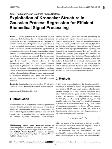 pdf exploitation of kronecker structure in gaussian process regression for efficient