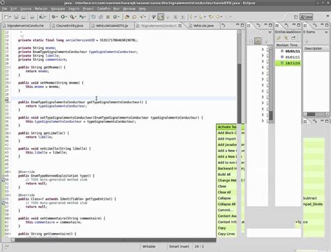 afficher la liste des raccourci clavier eclipse youtube