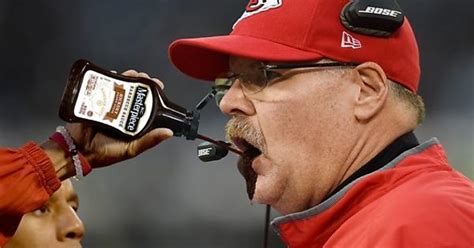 Chiefs Trainer Squirts Kc Masterpiece Into Andy Reids Mouth Album On Imgur
