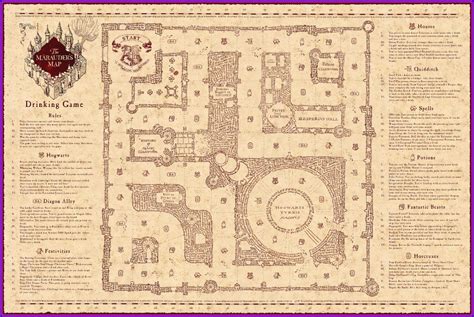 Free Printable Full Size Marauders Map