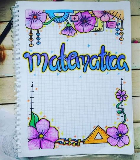 Portadas de matemáticas ideas creativas bonitas y fáciles dibujos