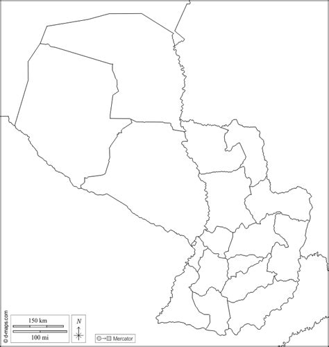 Paraguay Mapa Gratuito Mapa Mudo Gratuito Mapa En Blanco Gratuito