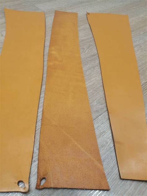 Tiras De Cuero Curtido Vegetal Grano Completo Aprox Cm X Etsy Espa A