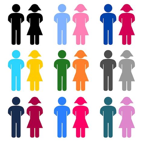 Premium Vector Sets Of Gender People Icon
