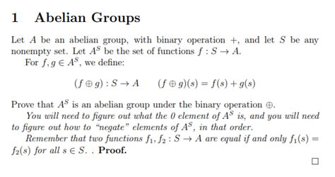 solved 1 abelian groups let a be an abelian group with