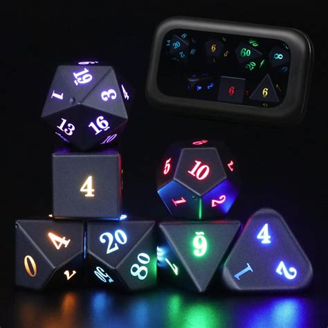 Amazon FONVGOGO DND Dice Wireless Charging LED Dice Rechargeable