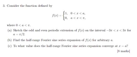 3 consider the function defined by f x 1 0