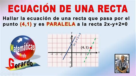 Ecuación de una recta conociendo un punto y la ecuación de una recta
