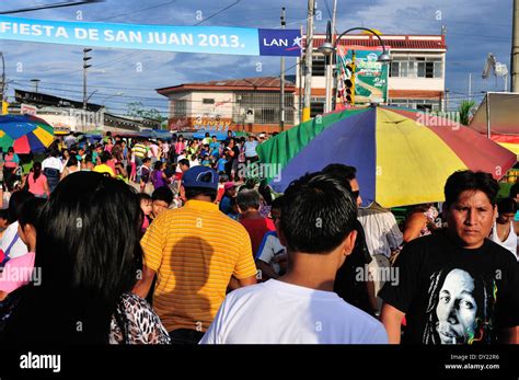 Fiesta de San Juan Plaza Quiñones in IQUITOS Department of Loreto