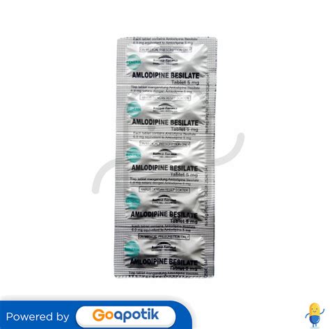 Amlodipine Besilate Kimia Farma Mg Tablet Kegunaan Efek Samping