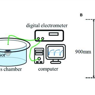 Schematic Diagrams Of Sensor Tests A Bench Scale Test B