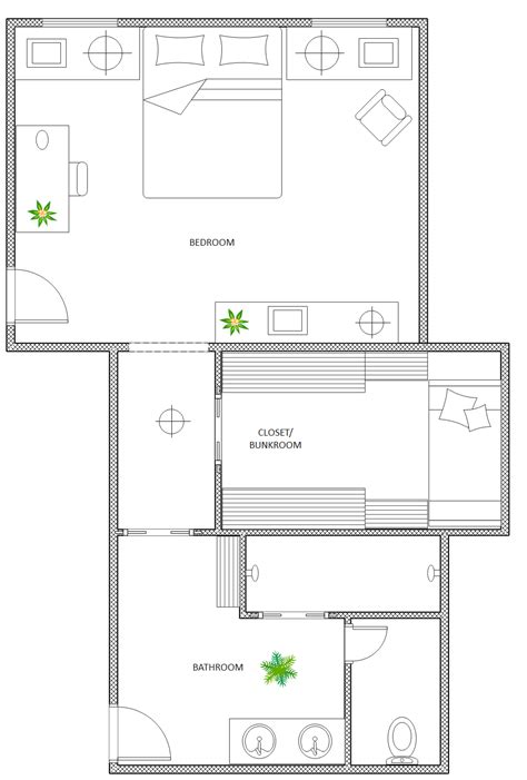 Free Editable Bedroom Floor Plan Examples Templates Edrawmax