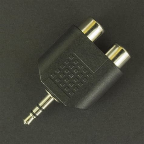 Adaptador 2 Jacks RCA a Plug 3 5mm Estéreo