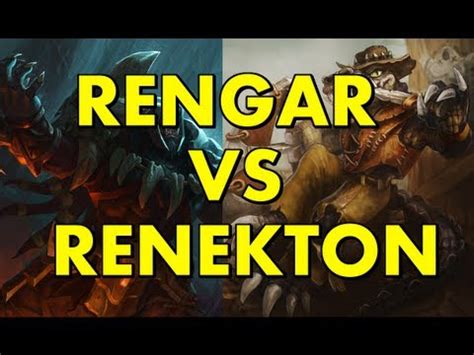 Rengar Top Vs Renekton Gameplay Commentary YouTube