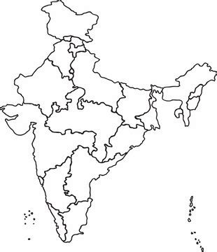 Bharat Map Outline
