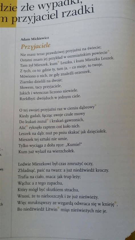 wypisz z wiersza wszystkie rymy dokładne niedokładne męskie żeńskie