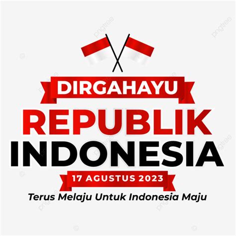 Feliz República De Indonesia Con Diseño De Bandera Vector PNG Choza