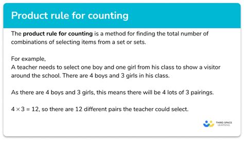 product rule for counting gcse maths steps examples and worksheet
