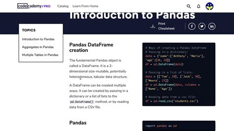 2021 Codecademy Walkthrough Creating Loading And Selecting Data