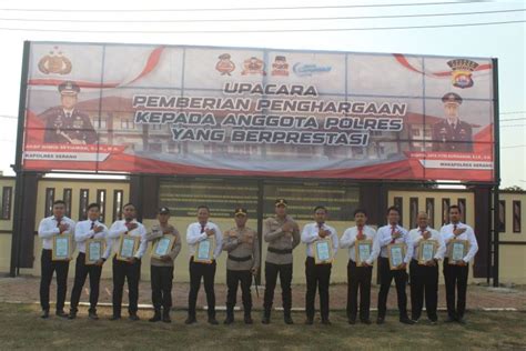 10 Personil Satresnarkoba Polres Serang Dapat Penghargaan ANTARA News