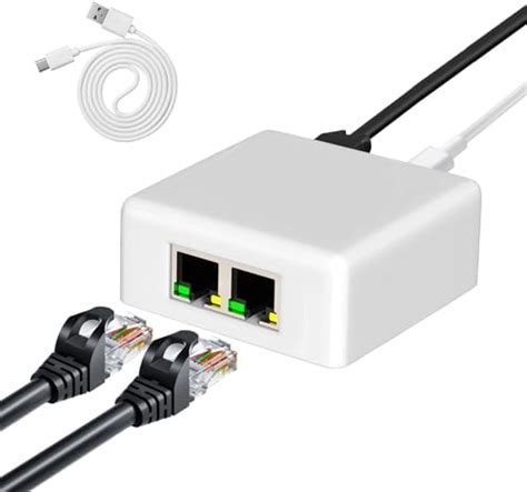 ARCELI LAN Splitter 1 Auf 2 LAN Switch RJ45 LAN Verteiler 1000Mbps
