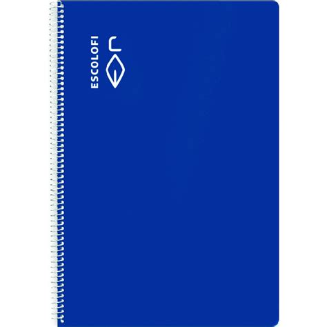 Cuaderno Espiral Cuarto 50 hojas 70 gramos Cuadrícula Pautada 6 Tapa
