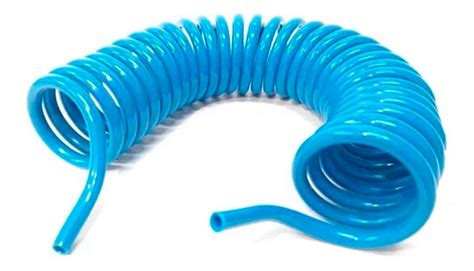 Mangueira Espiral 8mm X 07 Metros Tubo Pu Azul Ar Comprimido MercadoLivre