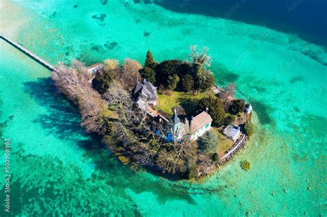 Drone Photography Litzlberg Castle Is Located On A Small Island In The