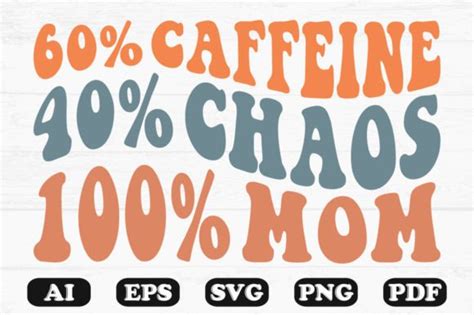 Mom Lover Coffee Retro Wavy Svg T Shir Graphic By Hosneara 4767