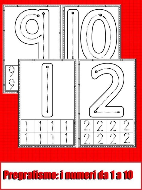 Pregrafismo Scriviamo I Numeri Da 1 A 10