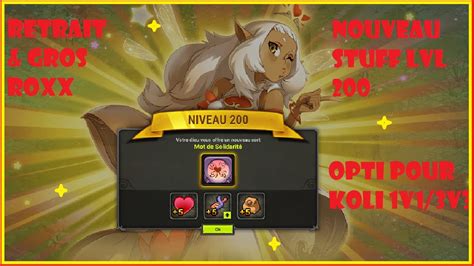 DOFUS Présentation stuff eni eau air 200 opti pour koli très beau